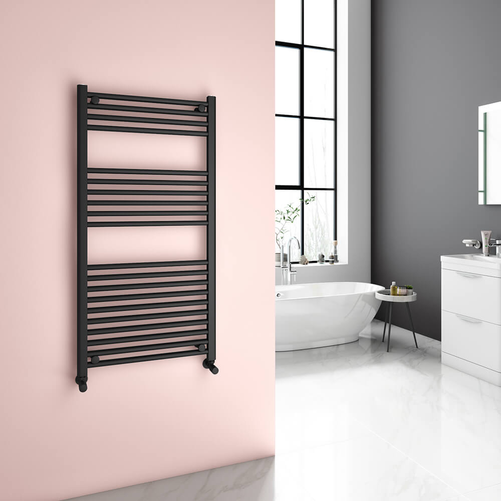 Black Heated Towel Rail | Black Towel Radiators | Only Radiators