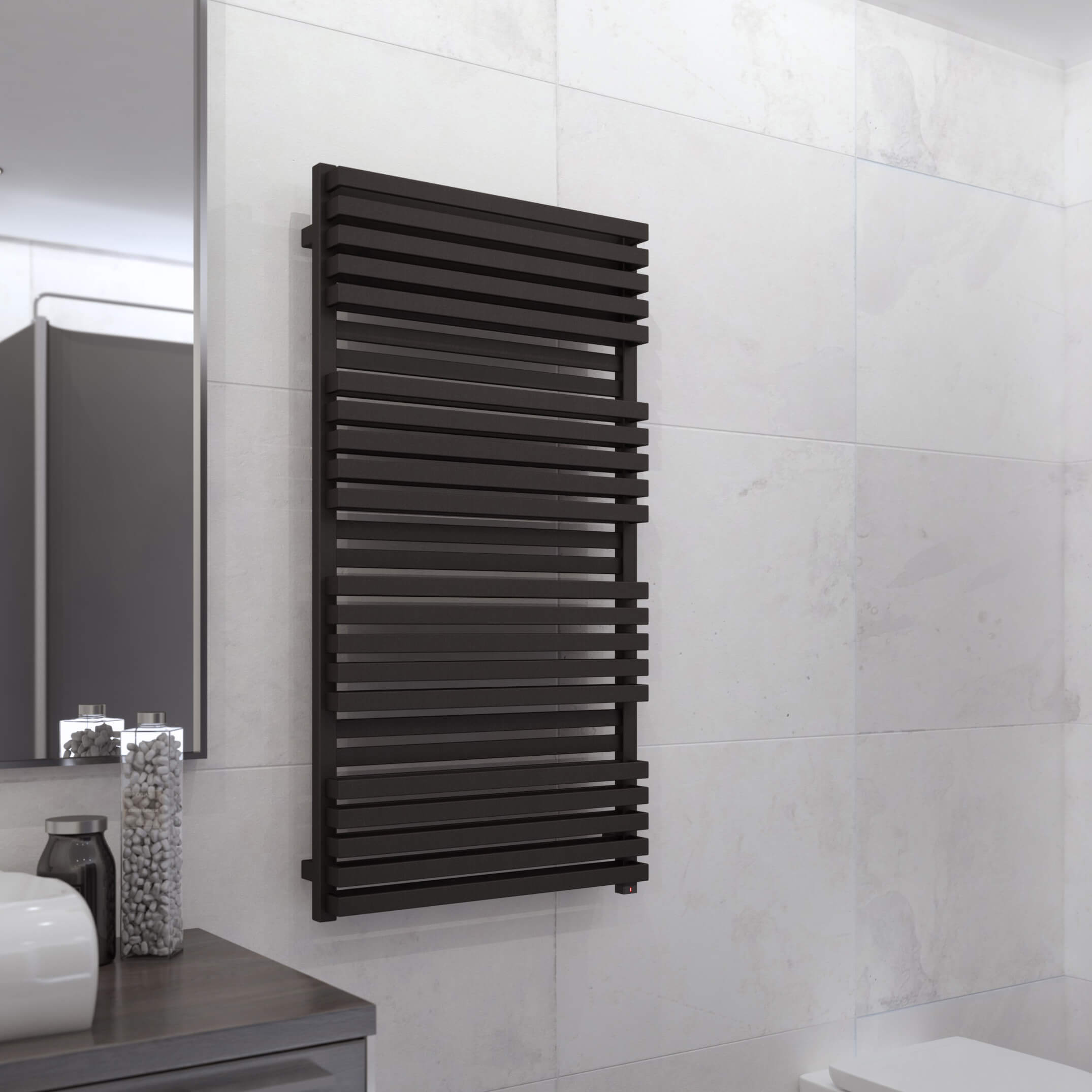 Black Heated Towel Rail | Black Towel Radiators | Only Radiators